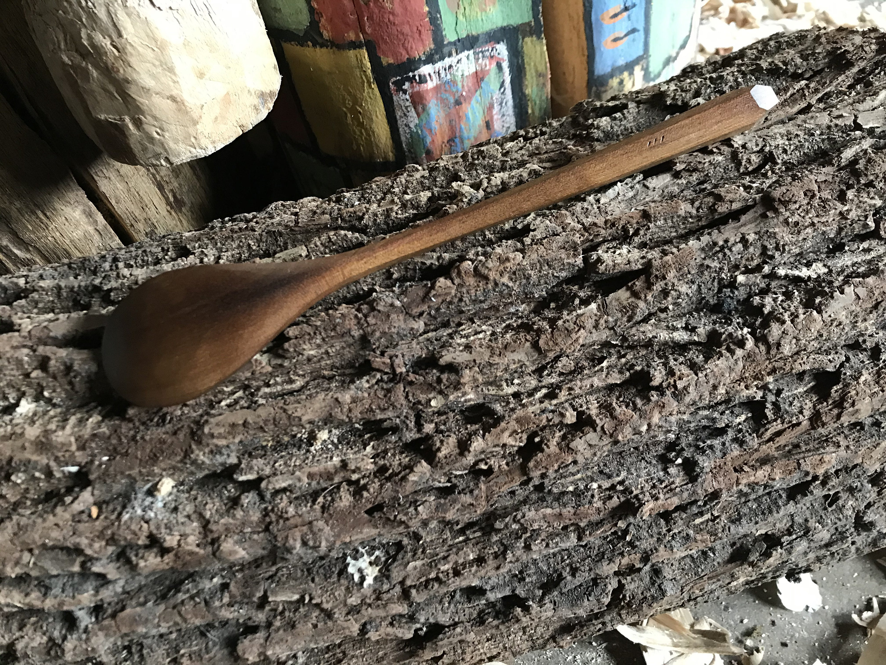 9 bushcraft spoon, wooden spoon, cooking spoon, soup spoon, all in one ...