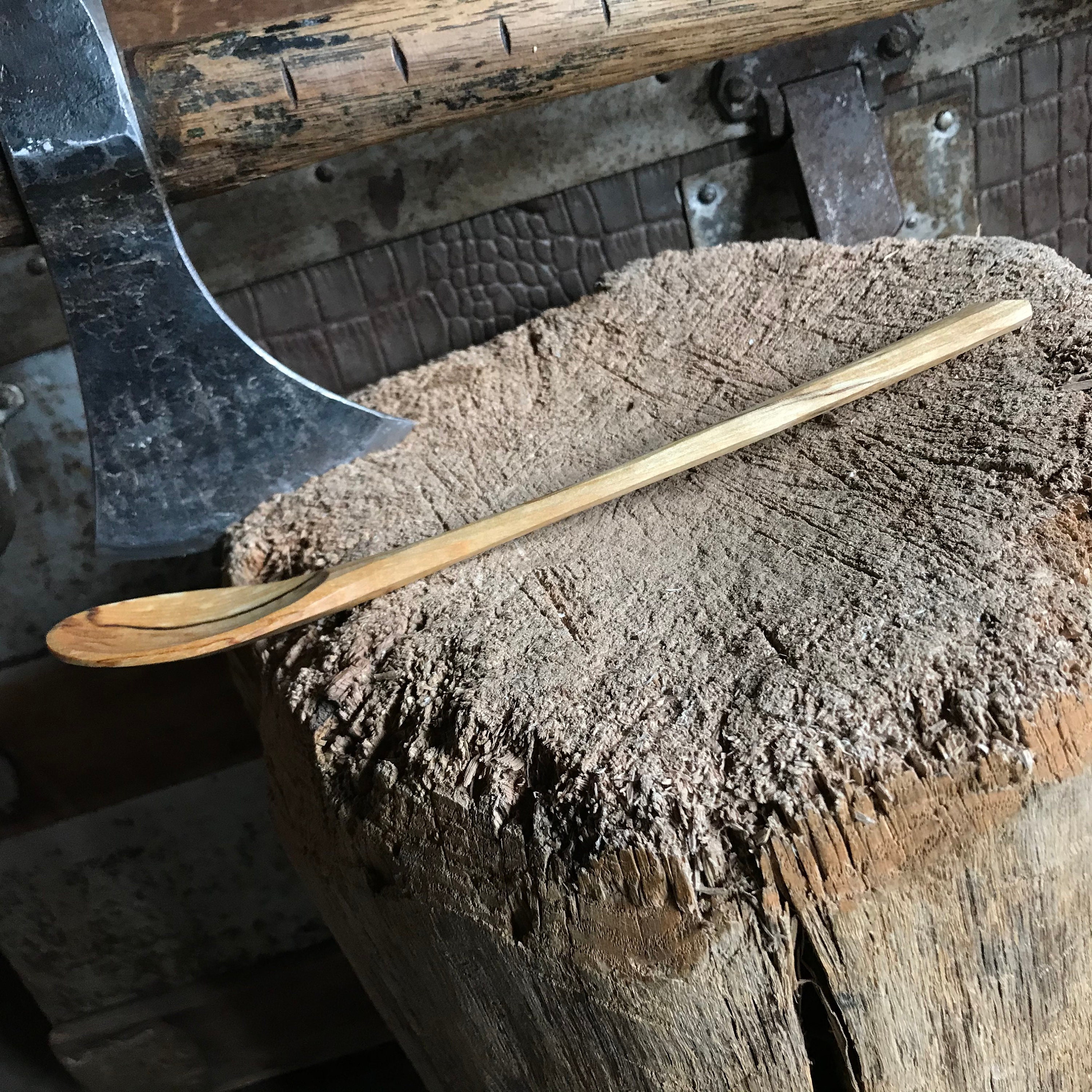 9 bushcraft spoon, wooden spoon, cooking spoon, soup spoon, all in one ...