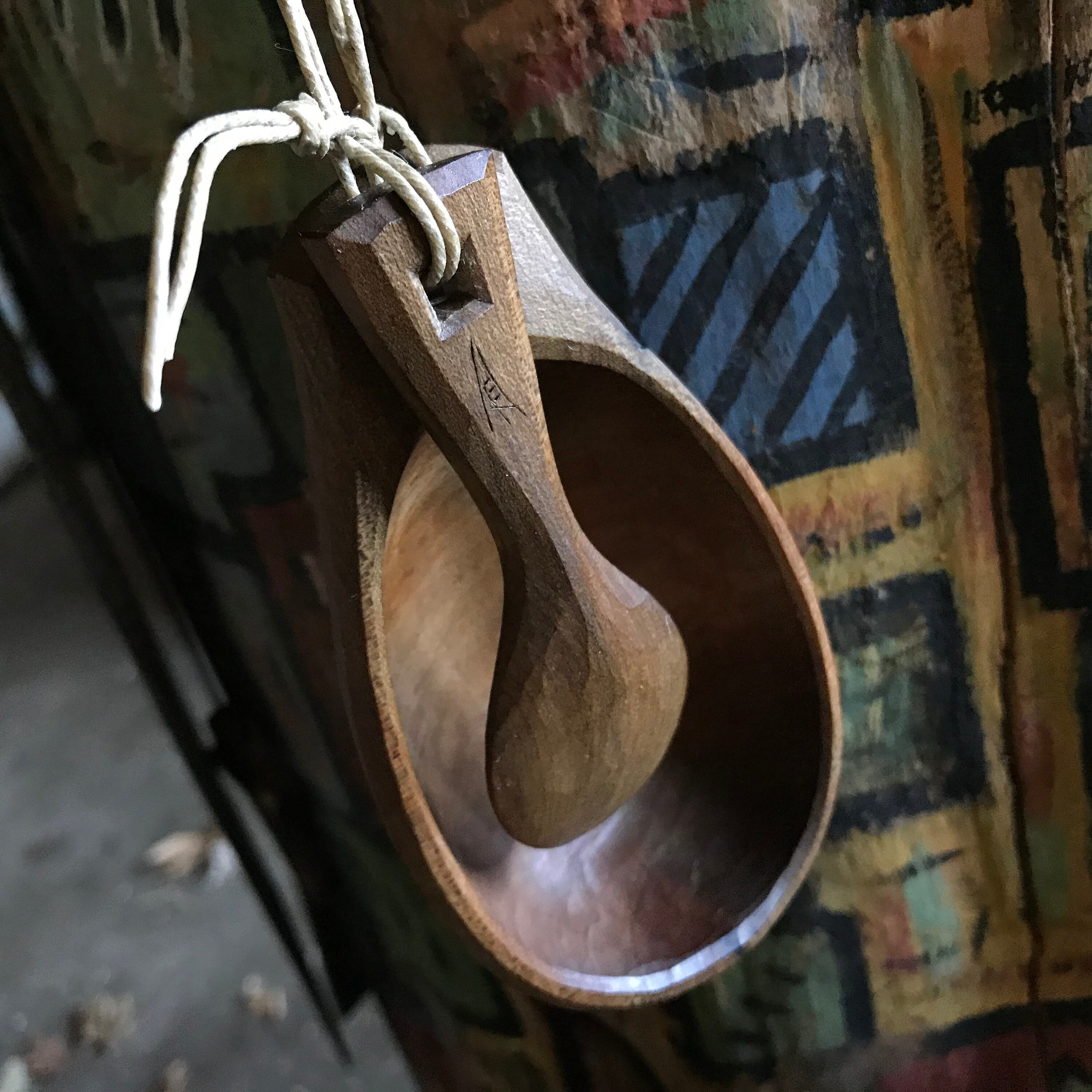 Noggin, scoop, canoe cup, sprits cup, kuksa, hand carved wooden spoon