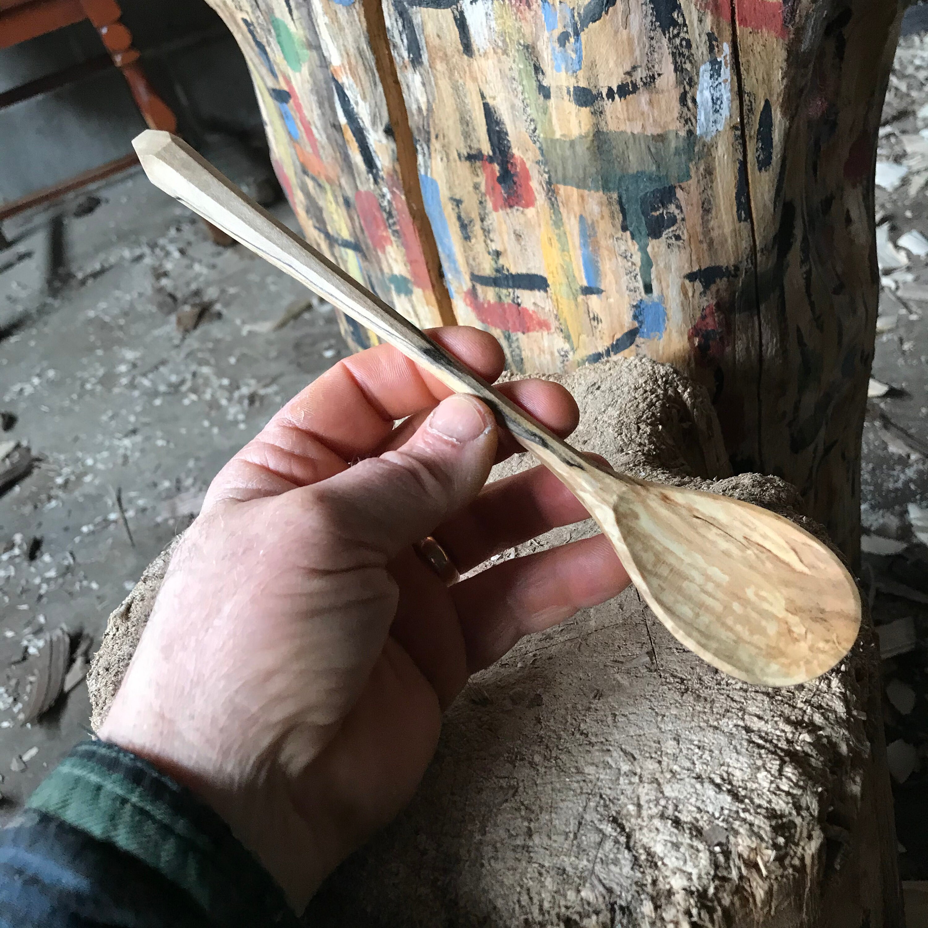 9 bushcraft spoon, wooden spoon, cooking spoon, soup spoon, all in one ...