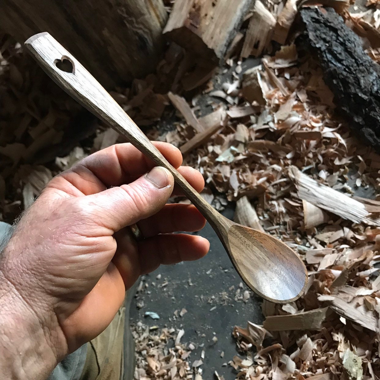 9 bushcraft spoon, wooden spoon, cooking spoon, soup spoon, all in one ...