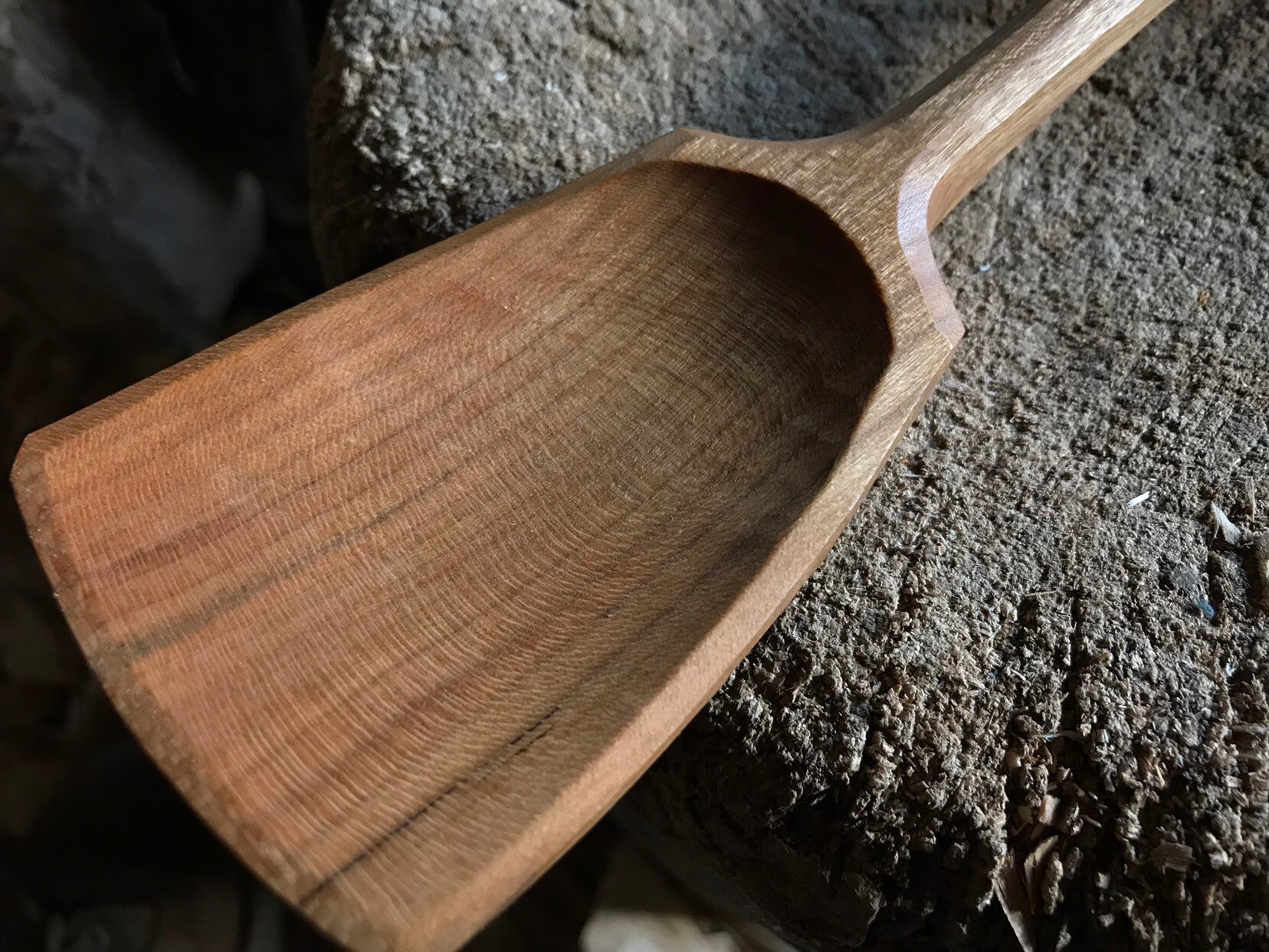 11 wok style spoon, wooden spoon, cooking spoon, serving spoon, made ...