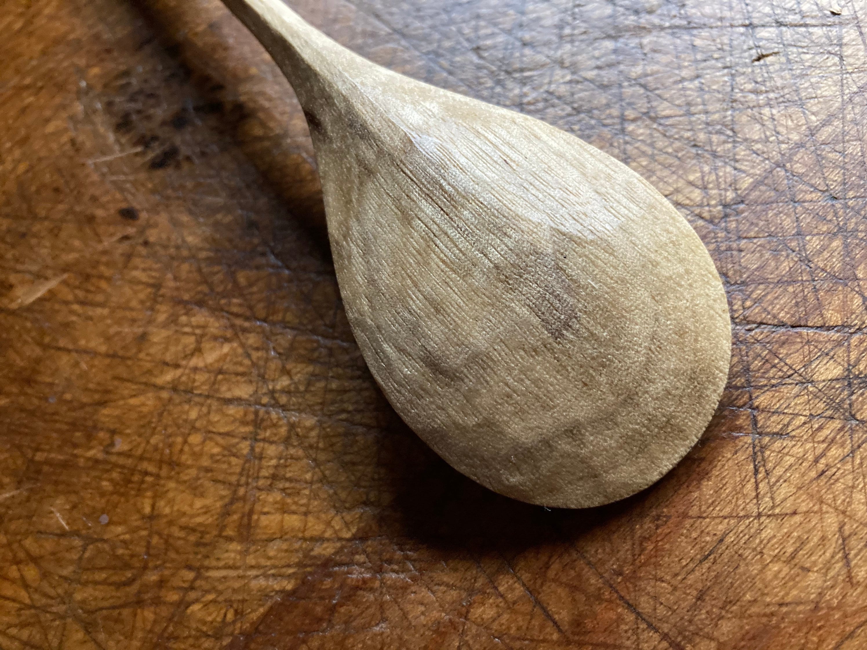 7” dinner spoon, table spoon, wooden spoon, serving spoon, hand carved ...