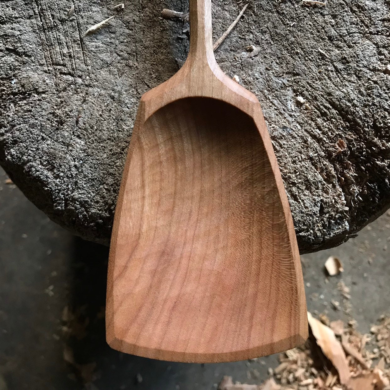 13 wok style spoon, wooden spoon, cooking spoon, serving spoon