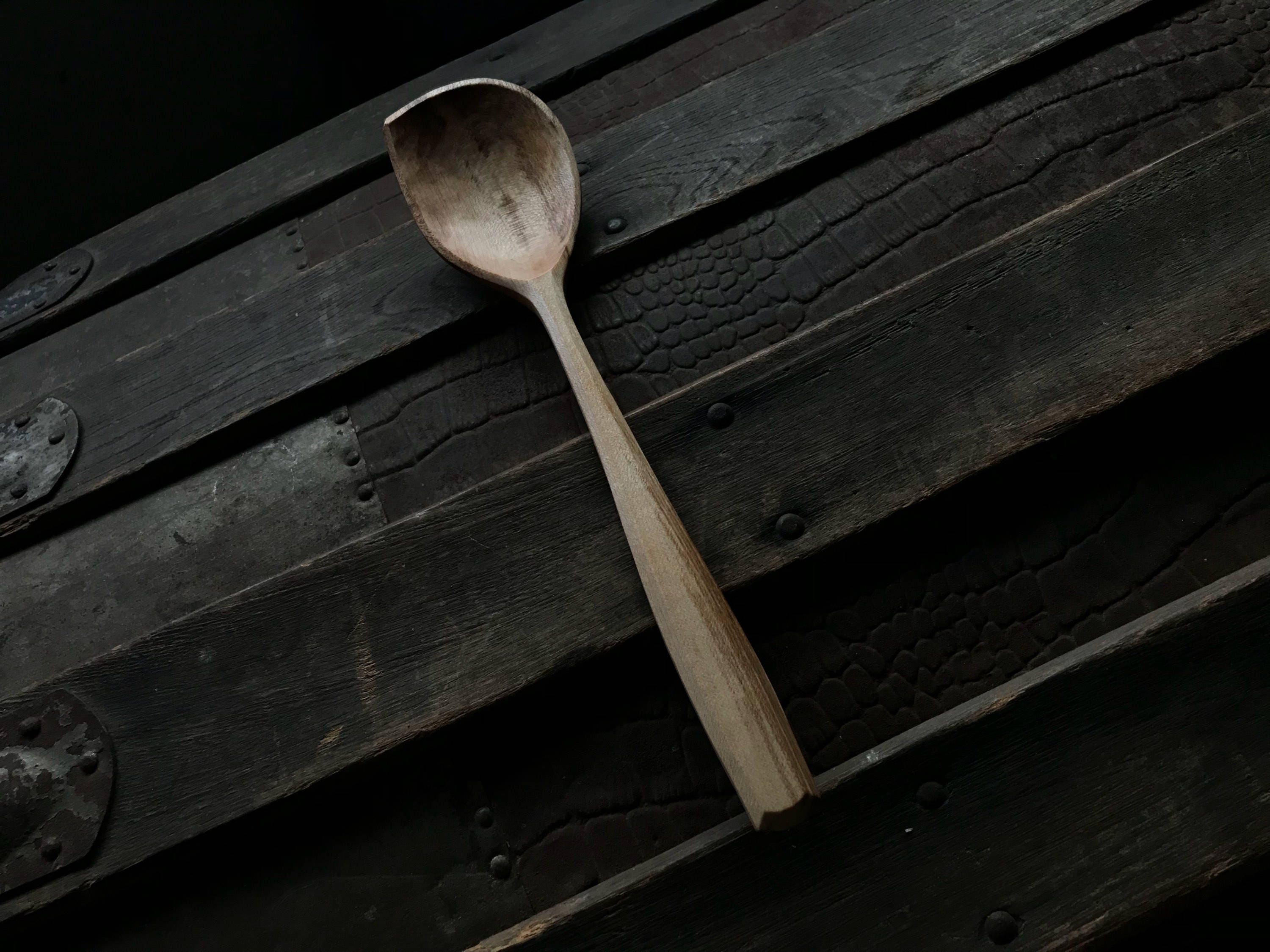 11 left handed spoon, wooden spoon, cooking spoon, serving spoon, hand ...