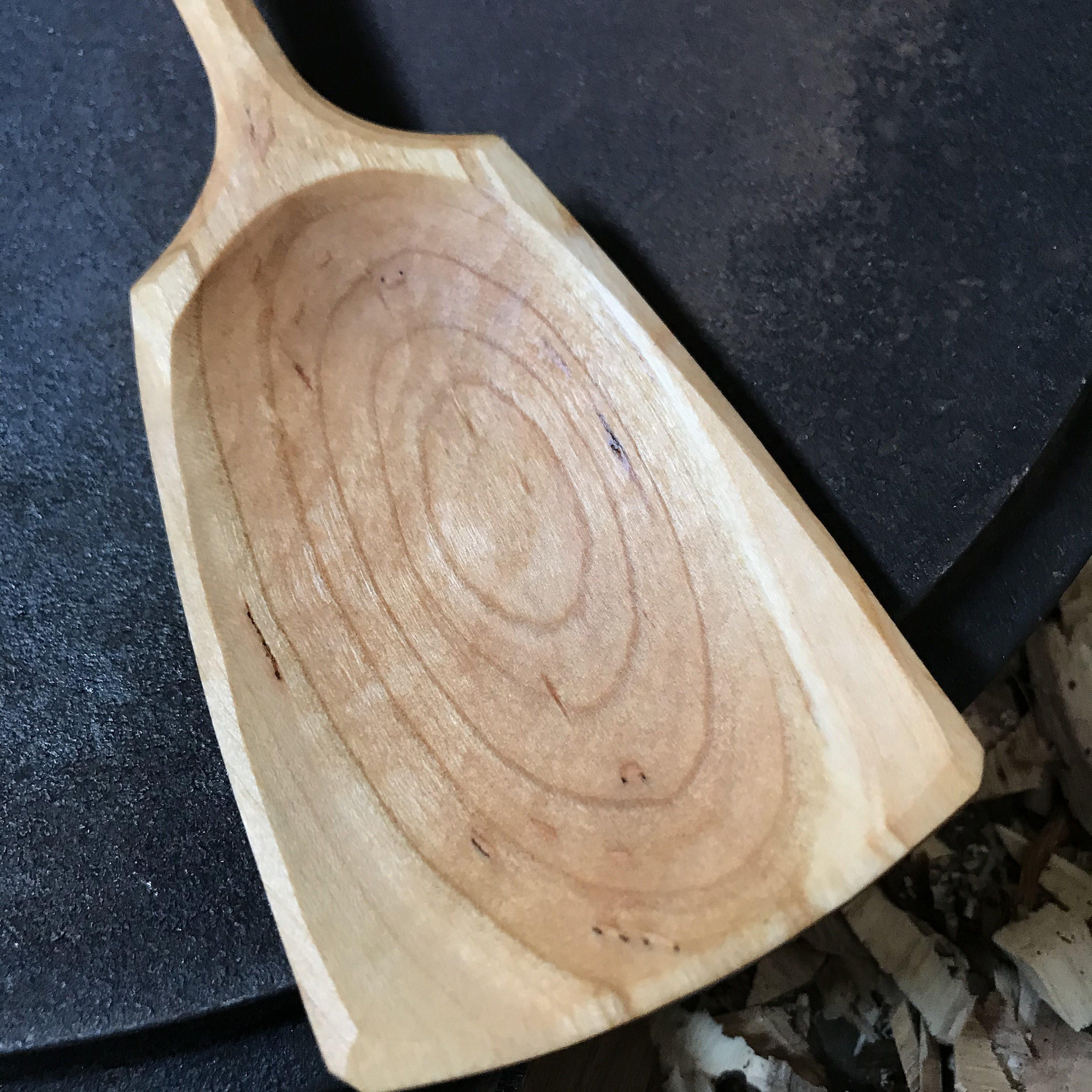 12 wok style spoon, wooden spoon, cooking spoon, serving spoon, made ...