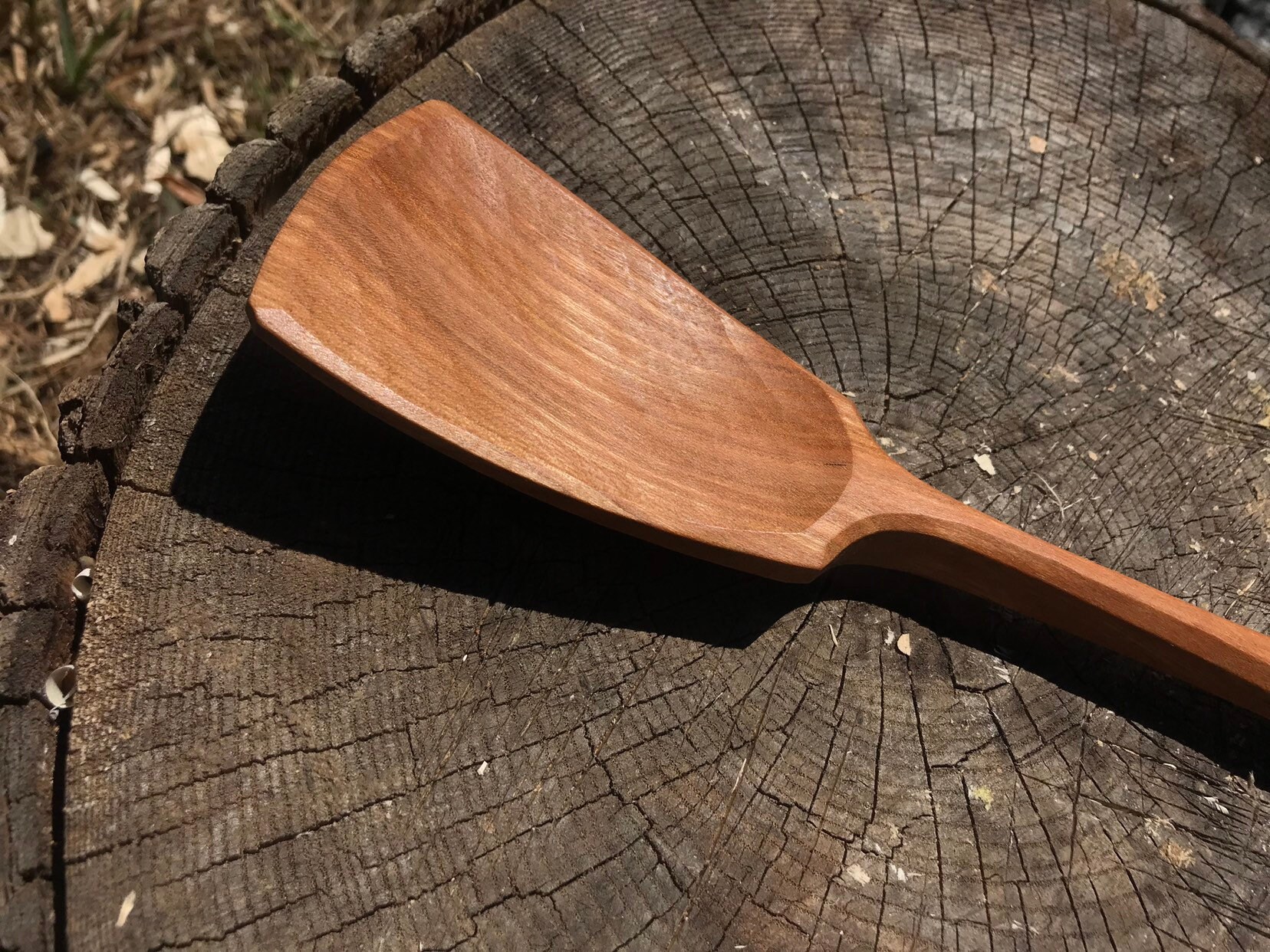 11 wok style spoon, wooden spoon, cooking spoon, serving spoon, made ...