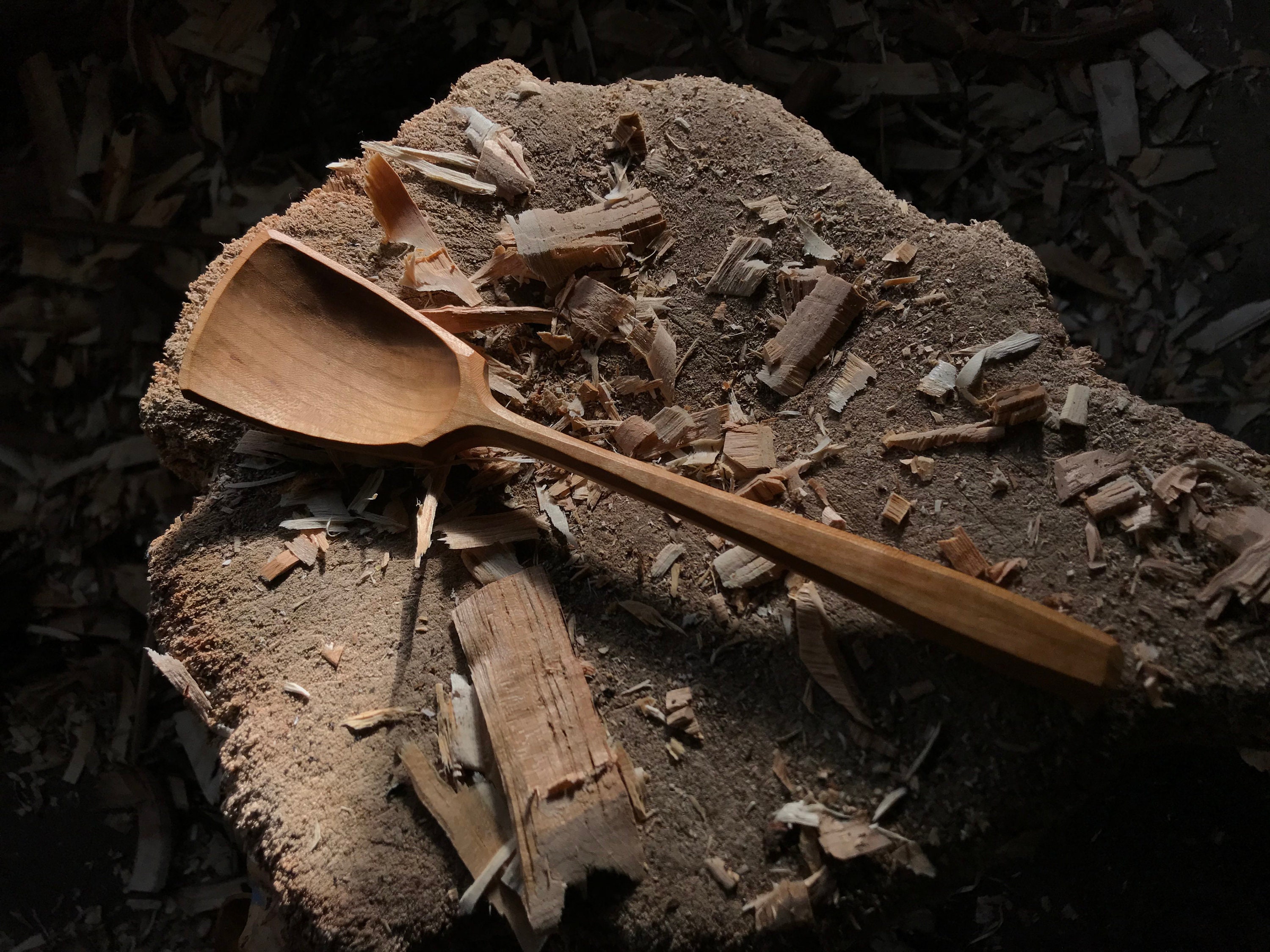 10 wok style spoon, wooden spoon, cooking spoon, serving spoon, made ...