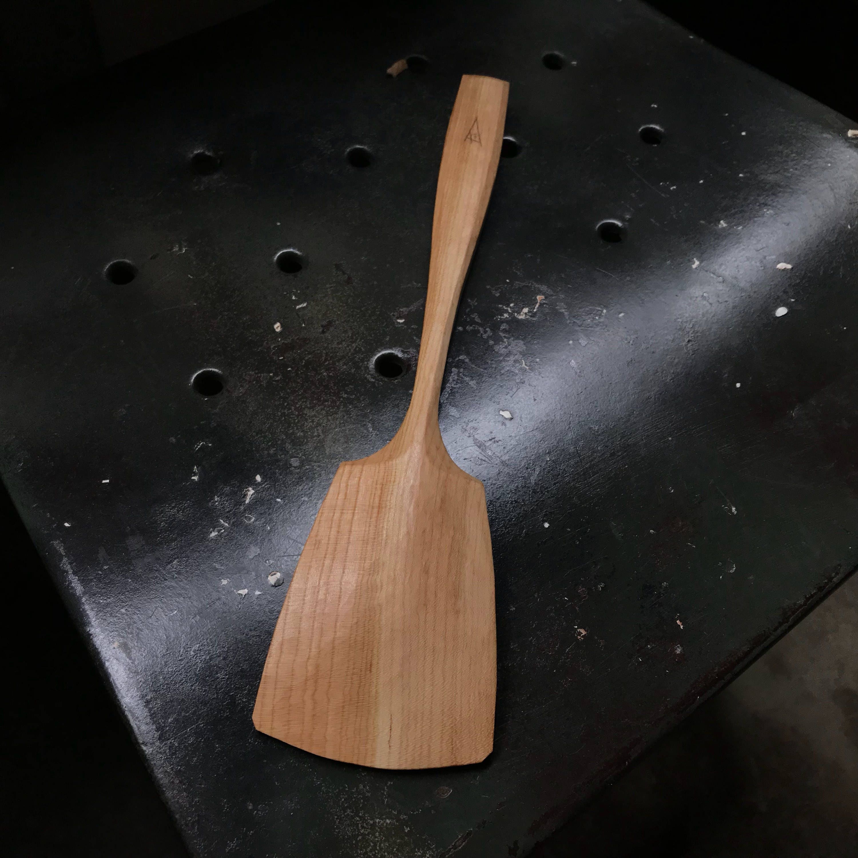 11 wok style spoon, wooden spoon, cooking spoon, serving spoon, made ...