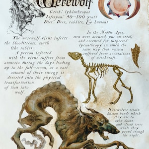 Werewolf Print - Etsy