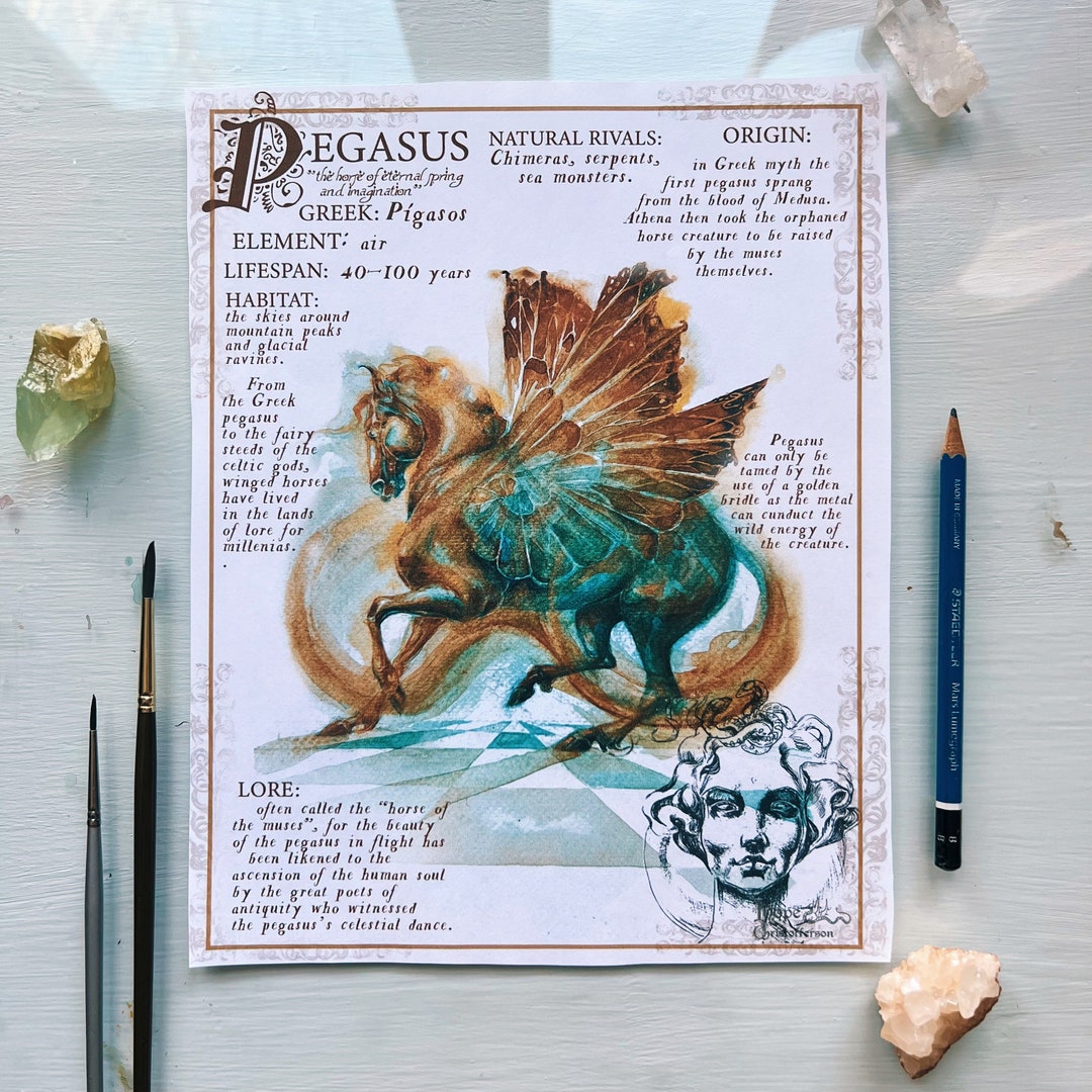 Pegasus Field-note - Etsy