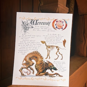 Werewolf Print - Etsy