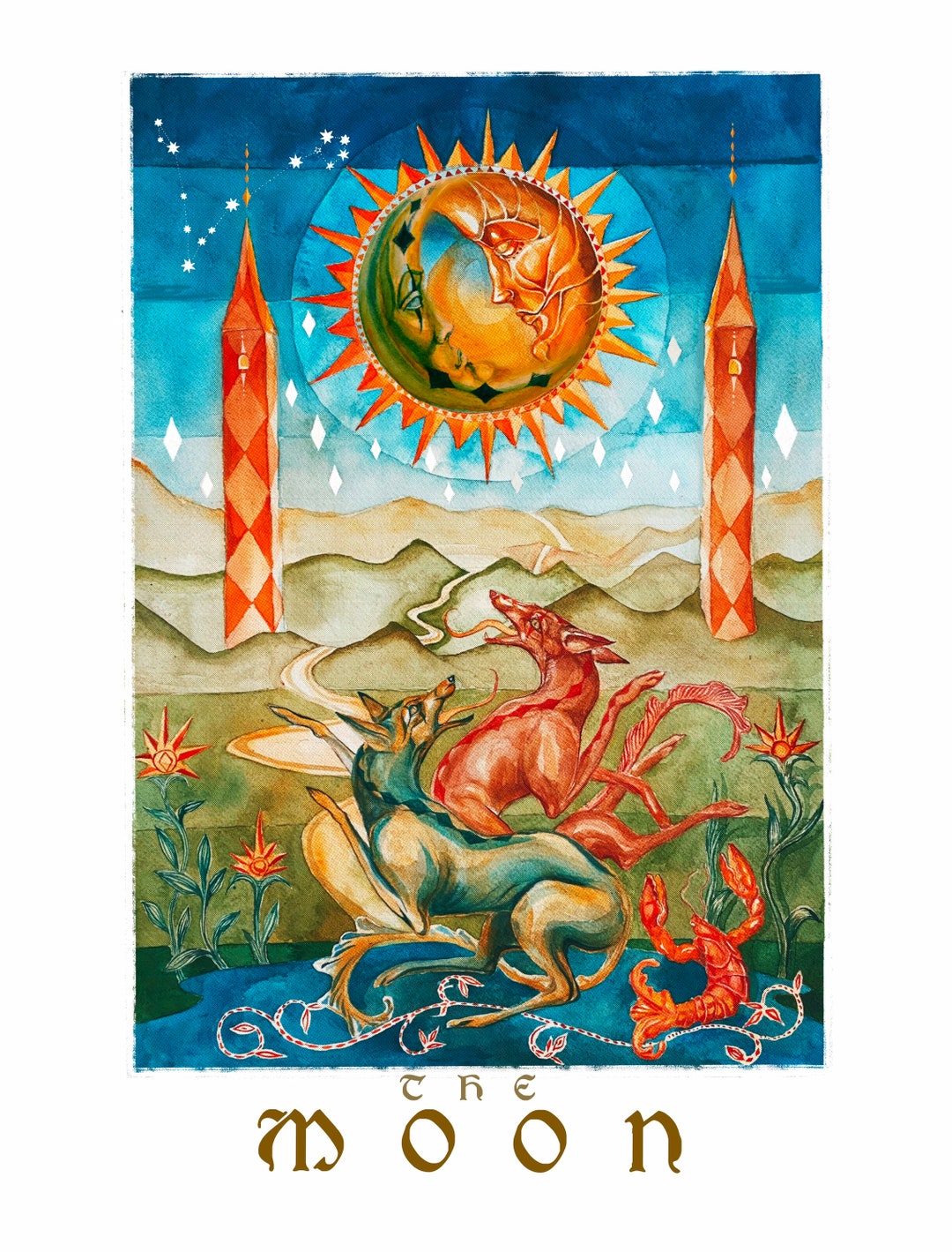 The Moon Tarot - Etsy