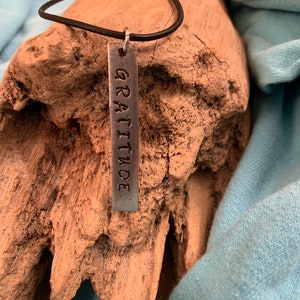 GRATITUDE Necklace - Etsy