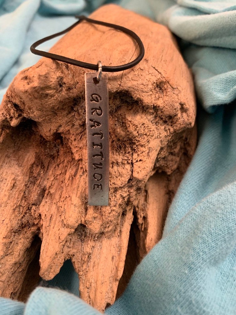 GRATITUDE Necklace - Etsy