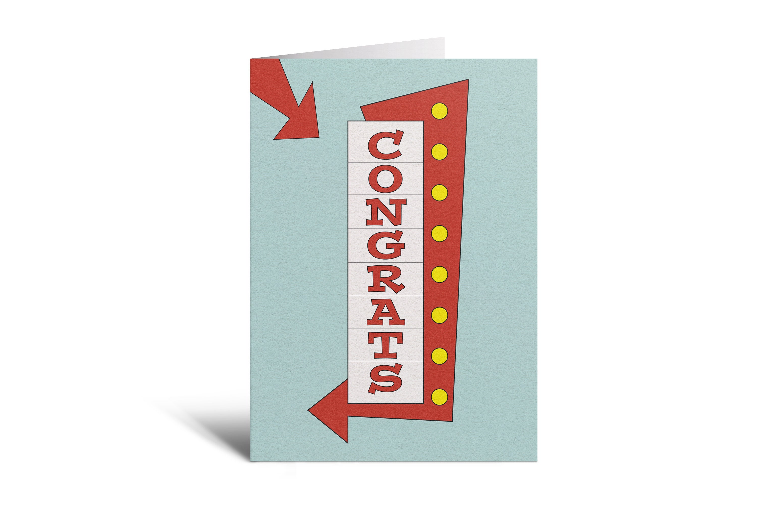 Retro-style Congratulations Card - Etsy