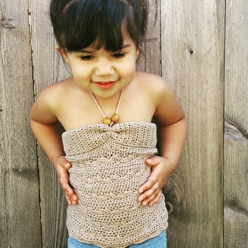 Crochet PATTERN Halter Top Crochet Pattern Girls Summer - Etsy