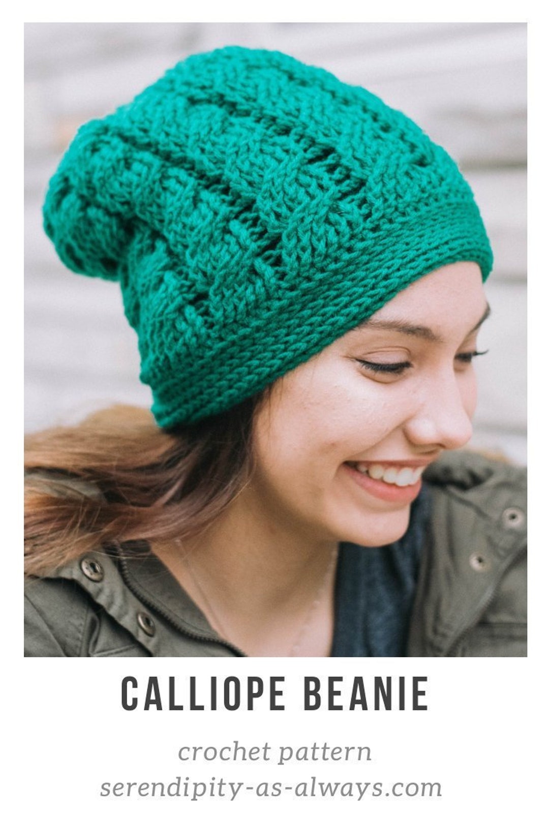 Crochet PATTERN | Cabled Hat Crochet Pattern | Calliope Beanie Pattern ...