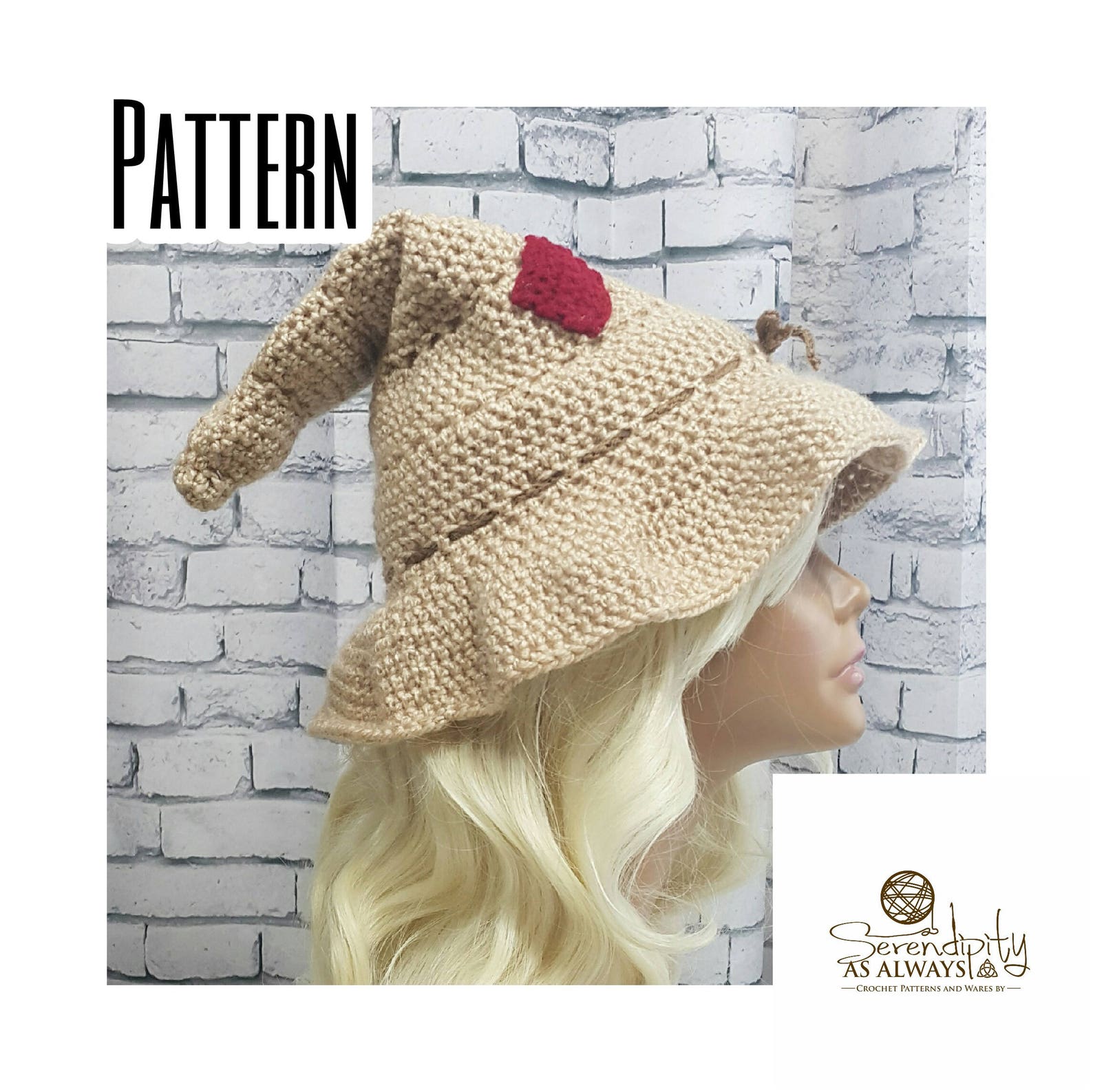 Crochet PATTERN | Scarecrow Hat Crochet Pattern | Crochet Scarecrow Hat ...