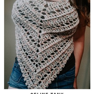 Celine Tank Crochet PATTERN | Womens Triangle Tank Top Pattern ...