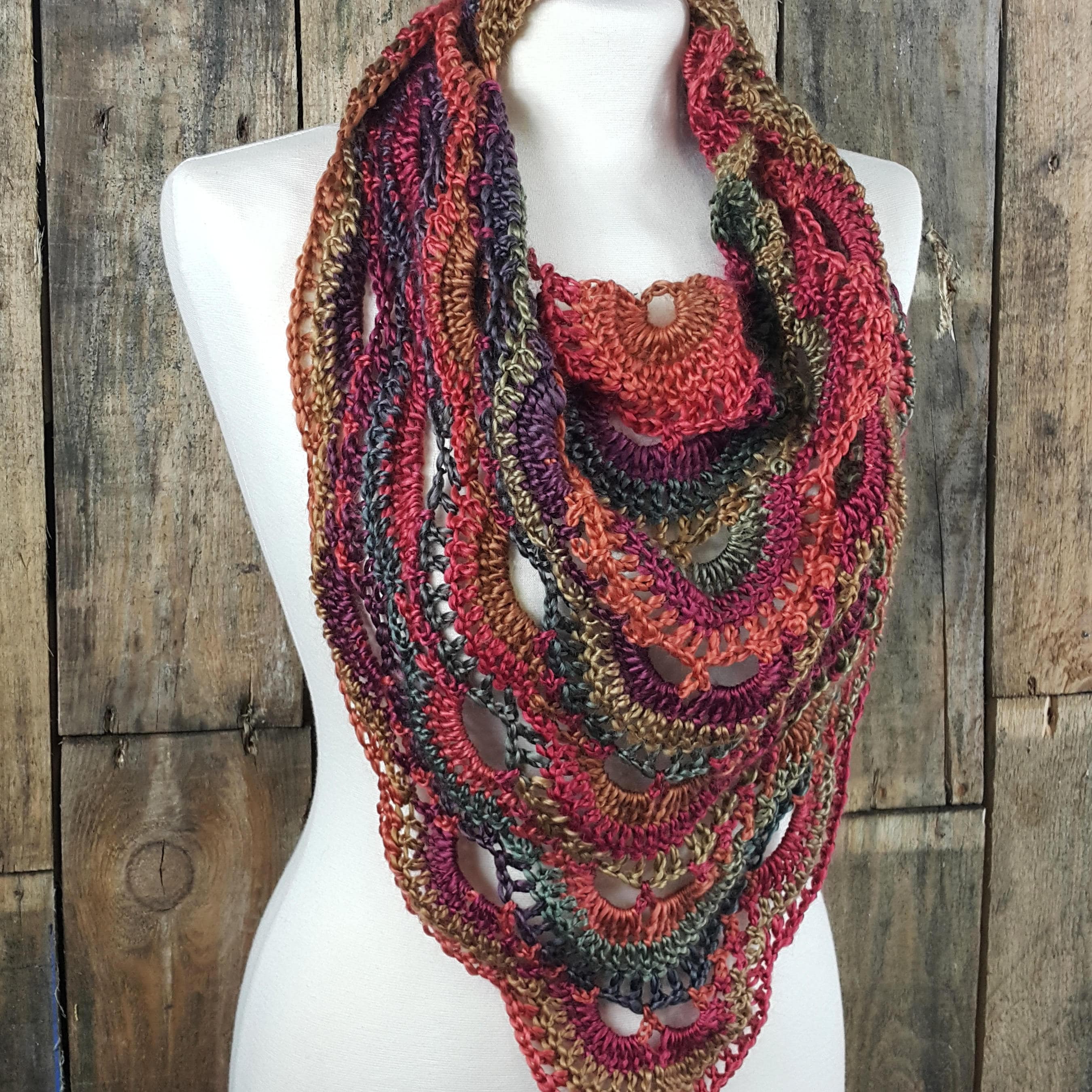 Multi Color Boho Scarf | Ready to Ship Gift for Her | Polo Colorway ...