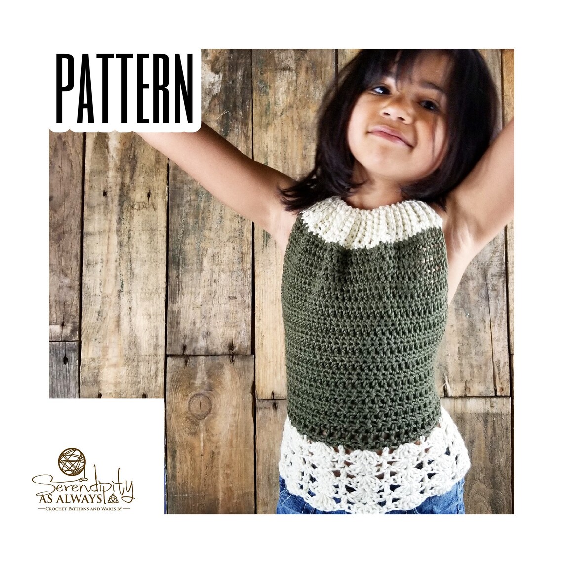 Crochet PATTERN Girl's Laskeside Halter Top Crochet | Etsy