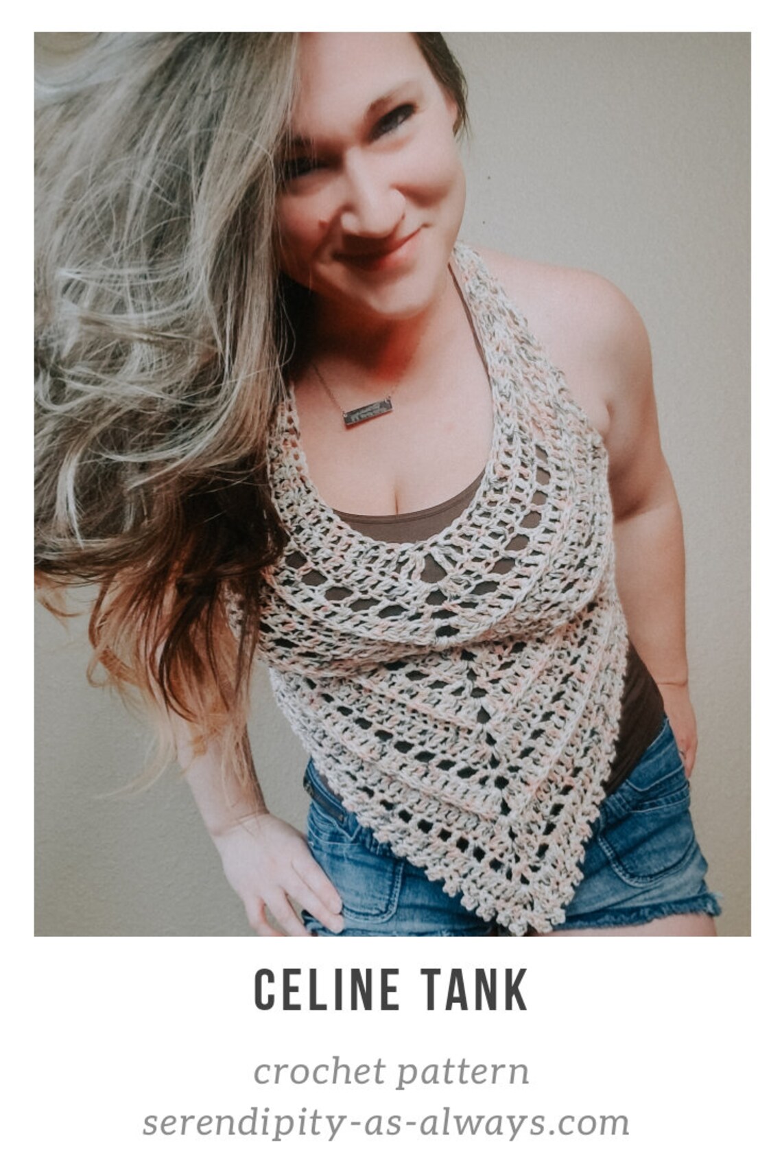 Celine Tank Crochet PATTERN Womens Triangle Tank Top Pattern - Etsy