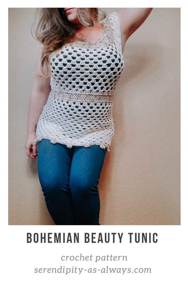 Crochet PATTERN Bohemian Beauty Tunic Pattern Summer - Etsy