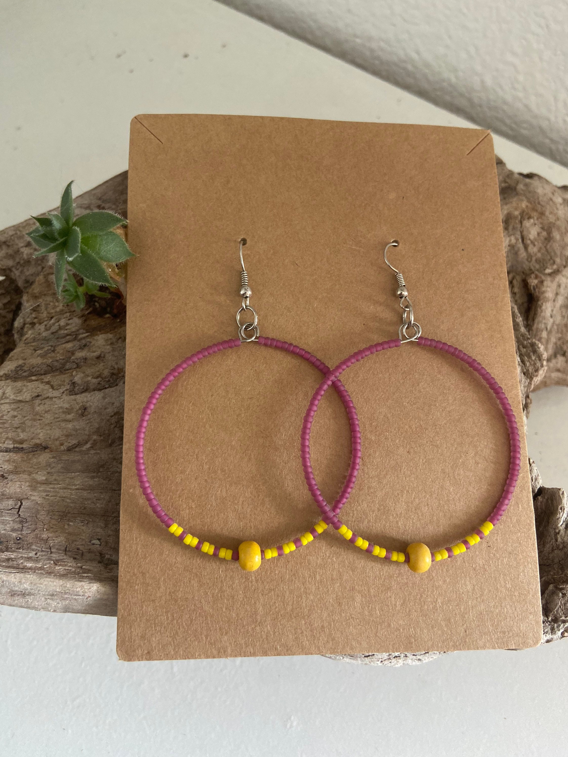 Purple and Yellow LA Lakers Colored Hoops - Etsy