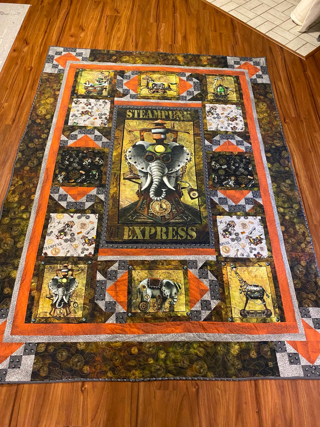 Twin Size Quilt Steampunk! - Etsy