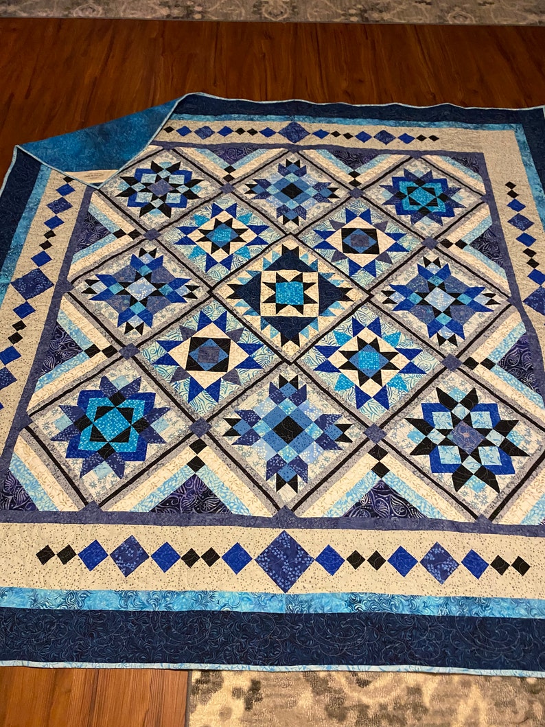 Oh My Stars 86” Square Quilt - Etsy