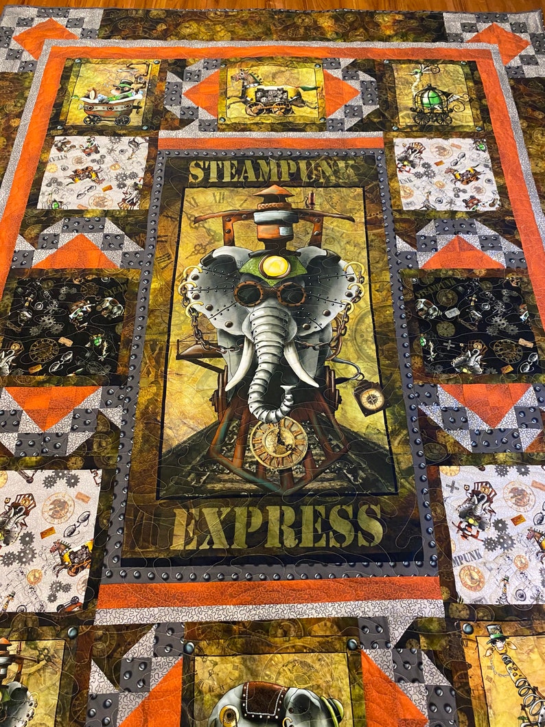 Twin Size Quilt Steampunk! - Etsy