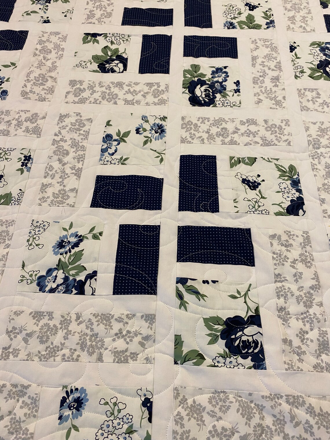 Simple Elegance 96” Square Quilt - Etsy