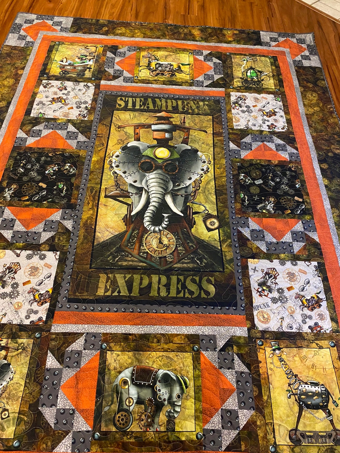 Twin Size Quilt Steampunk! - Etsy