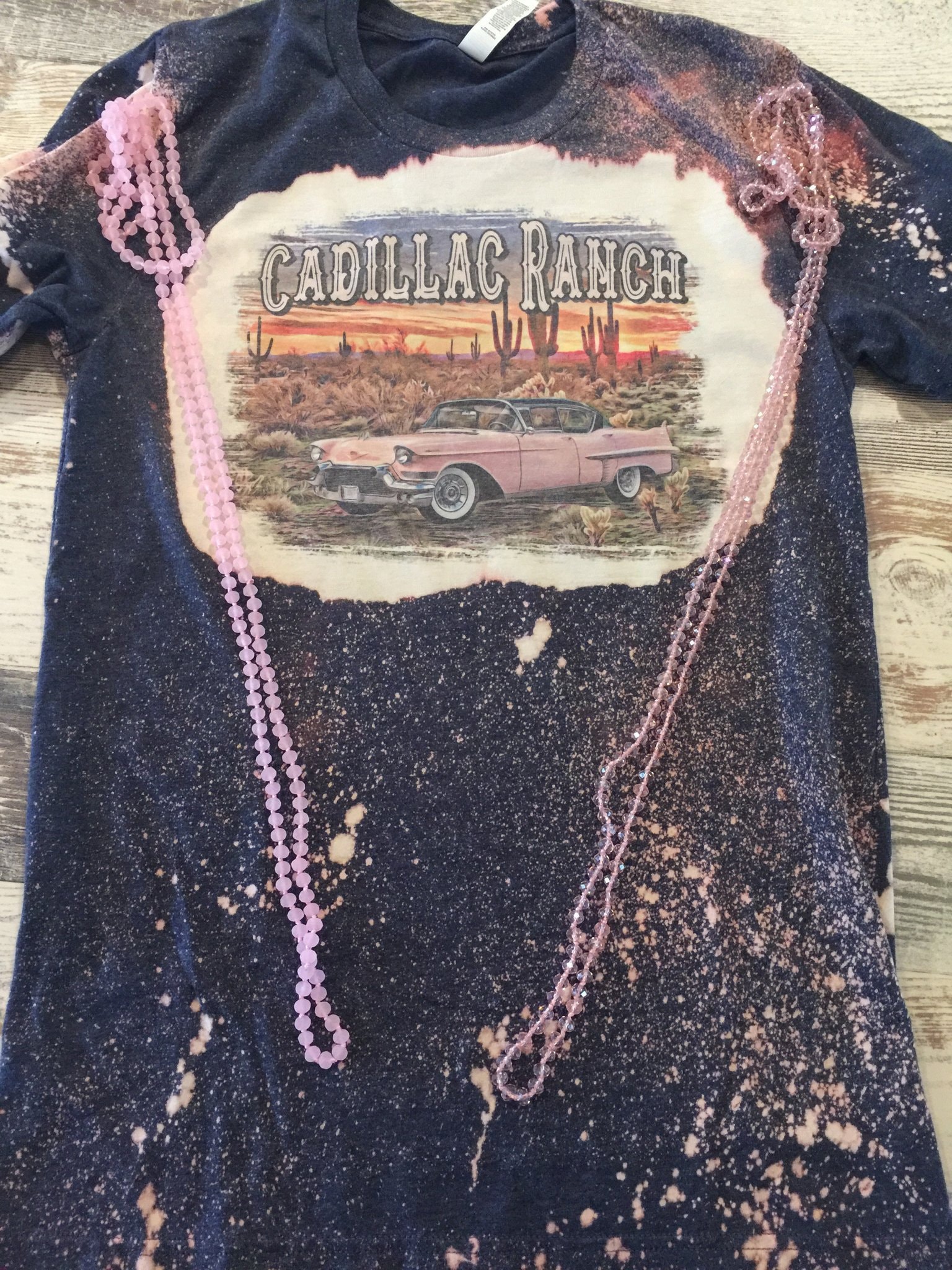 Cadillac Ranch Shirt Cadillac Ranch Bleached Tshirt Western | Etsy