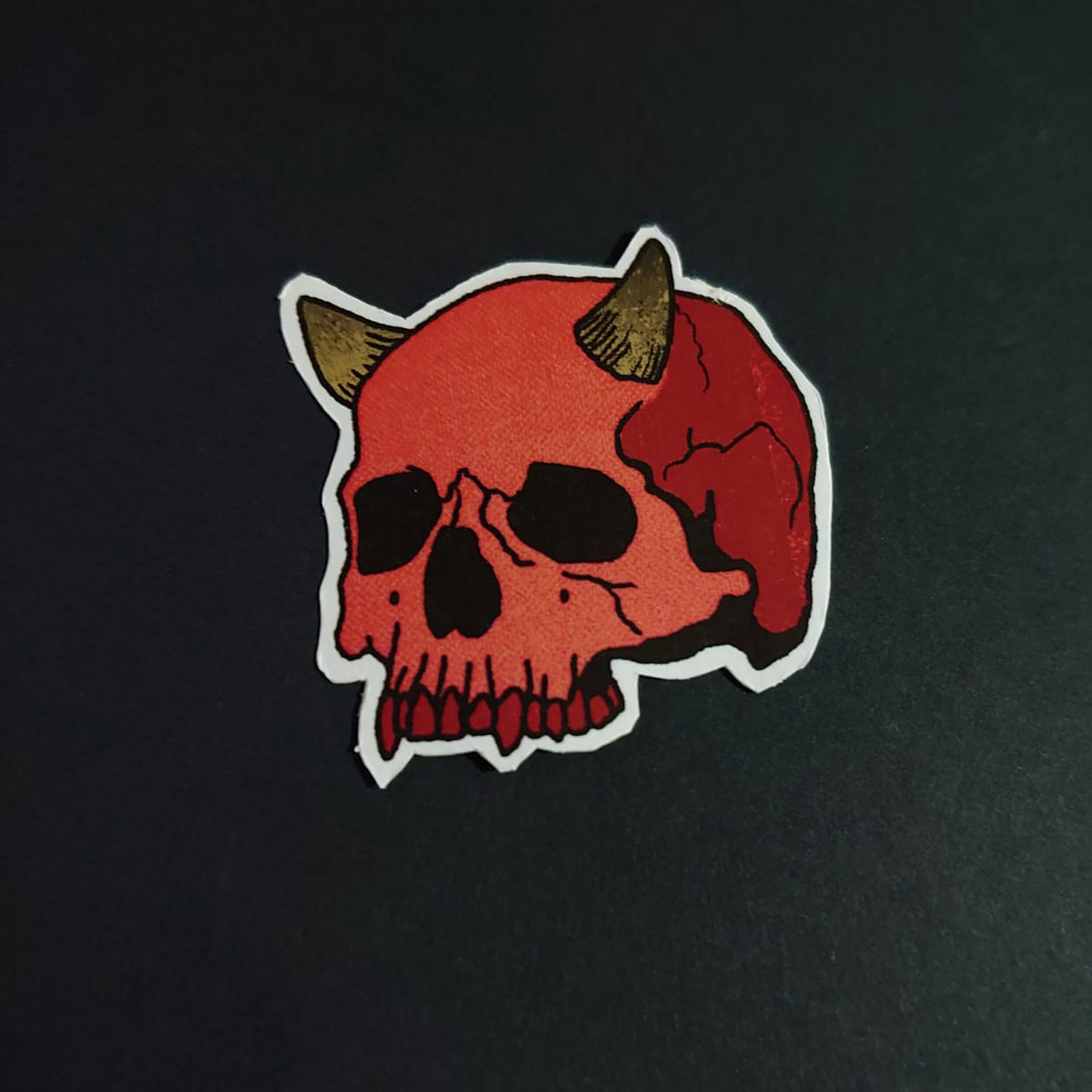 Colourful Skull Stickers Pack of 5 | Etsy