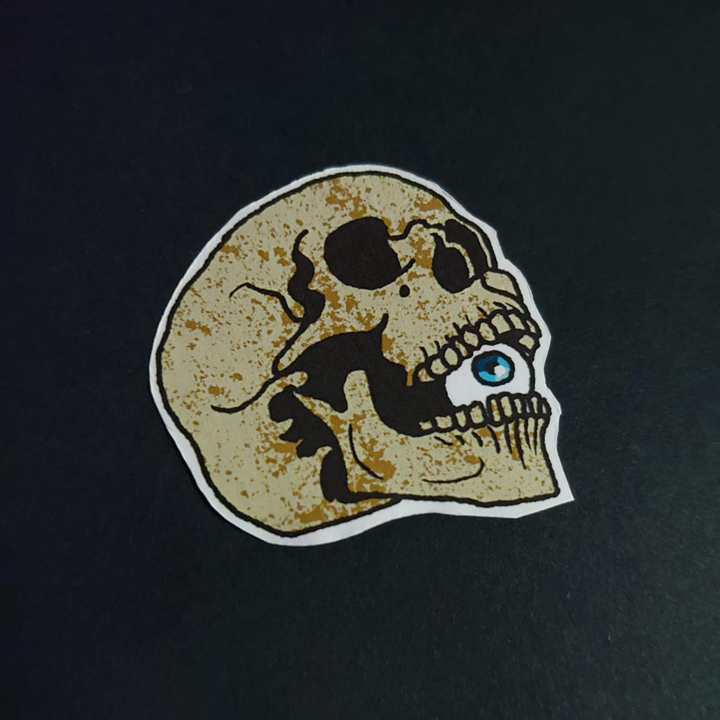 Colourful Skull Stickers pack of 5 | Etsy