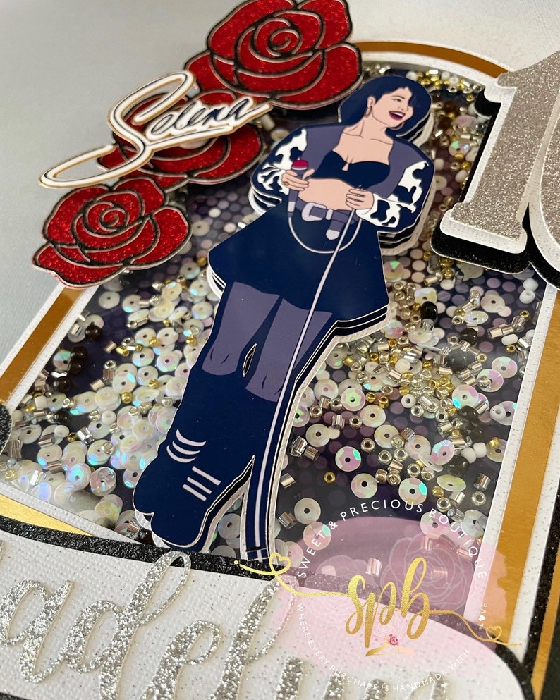 Selena Shaker Cake Topper Selena Party Inspired Selena Cake - Etsy