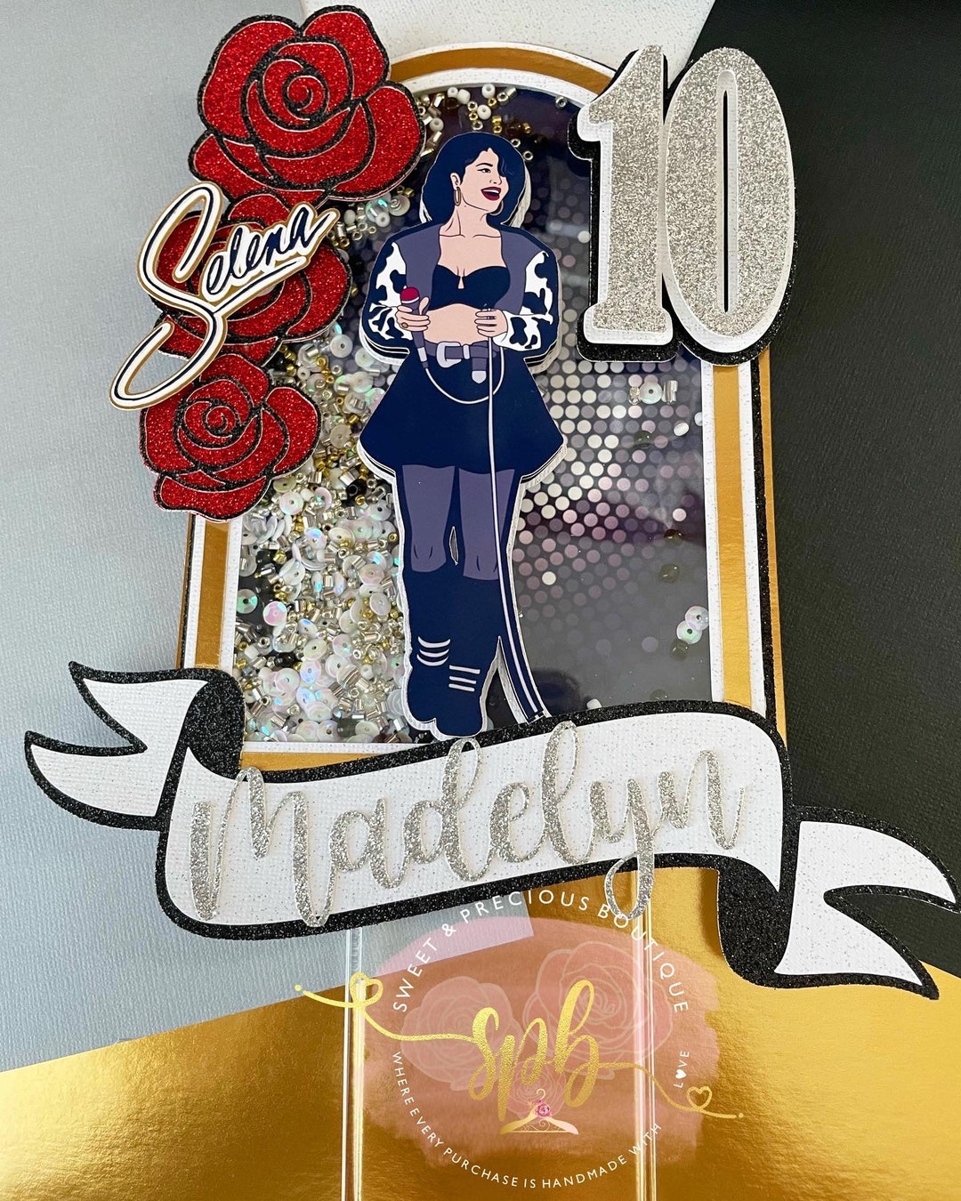 Selena Shaker Cake Topper, Selena Party, Inspired Selena Cake Topper - Etsy