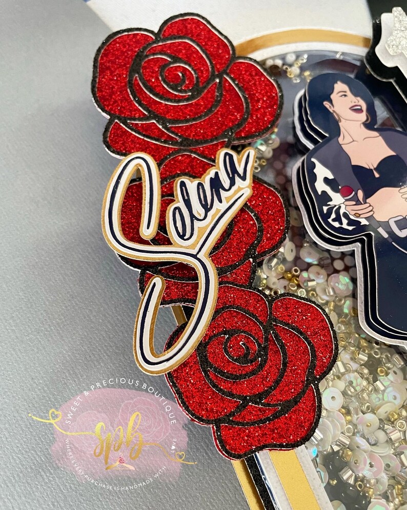 Selena Shaker Cake Topper Selena Party Inspired Selena Cake - Etsy