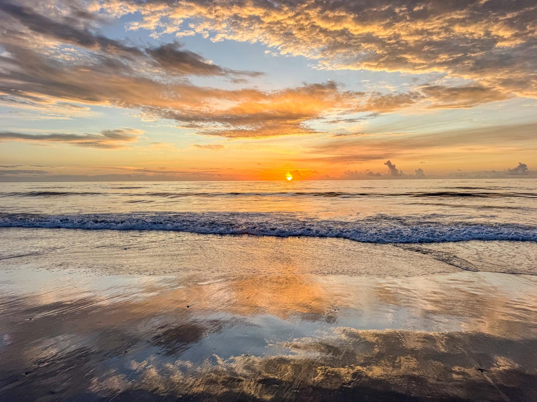 Vibrant Ocean Sunrise Color Print - Etsy