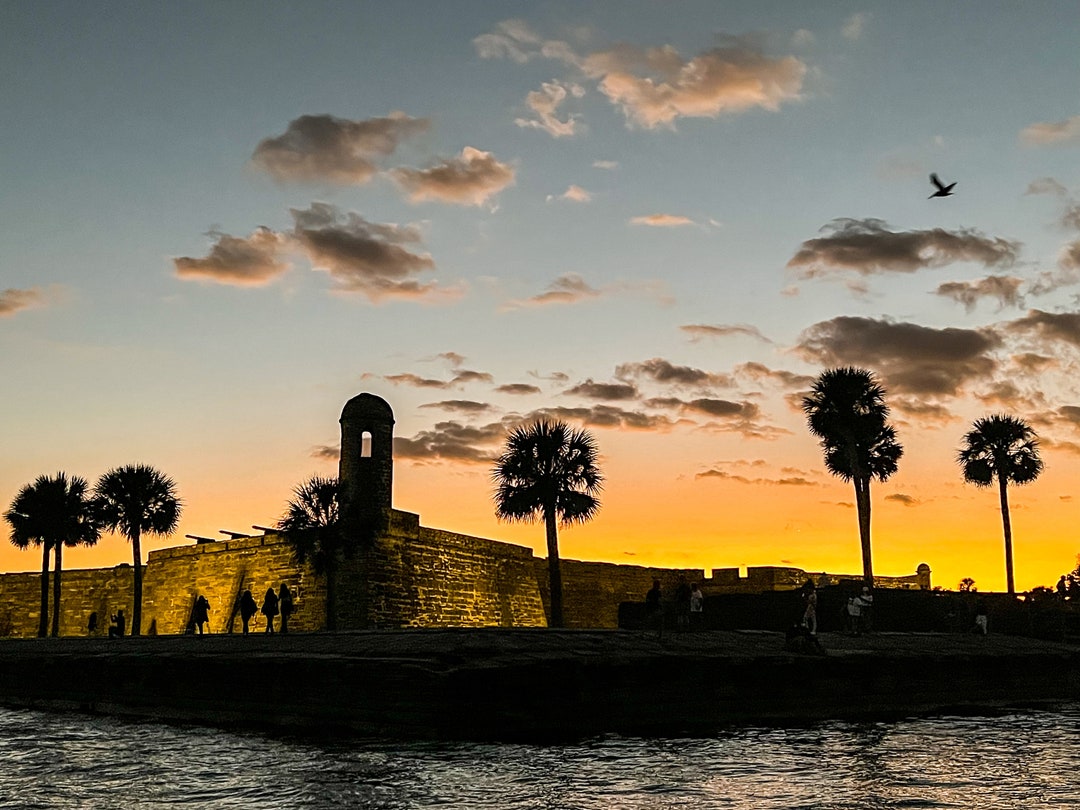 Castillo De San Marcos at Sunset Color Print - Etsy