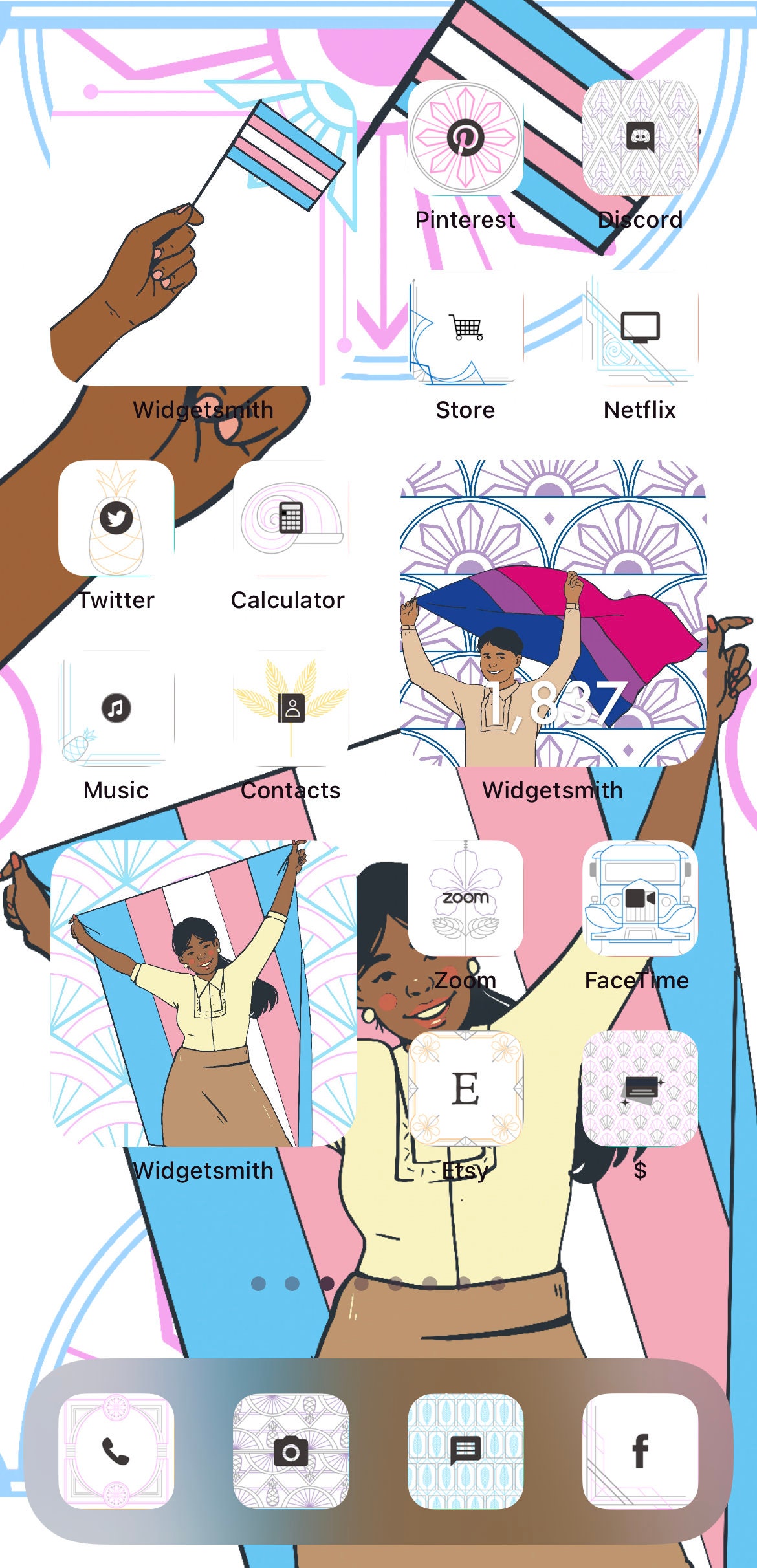 Filipino Queer Pride iPhone Icon Pack Ios - Etsy