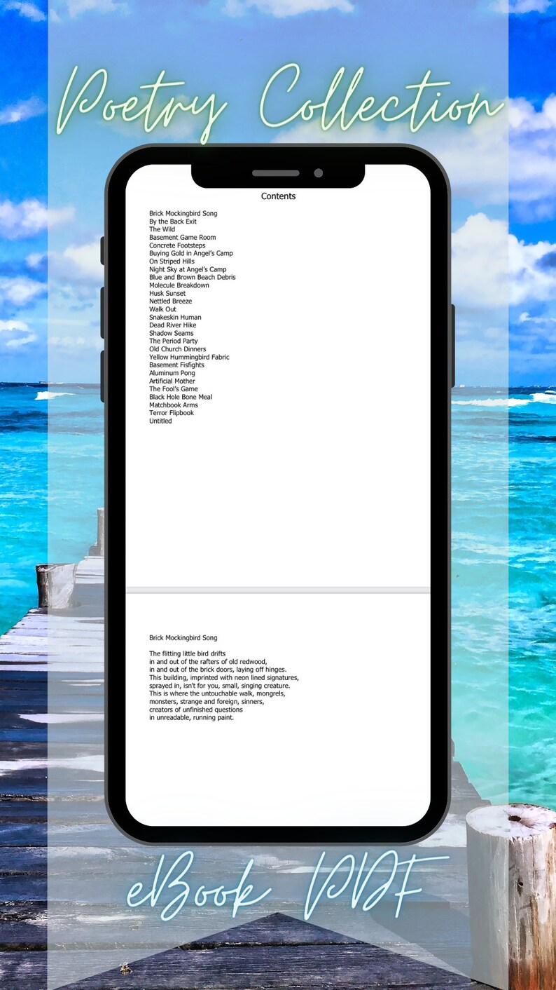 Blue and Green Footpath - Poetry Collection Ebook PDF - Etsy