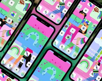 Fathers Day LGBTQIA Pride Iphone Icon Pack Ios 14 - Etsy