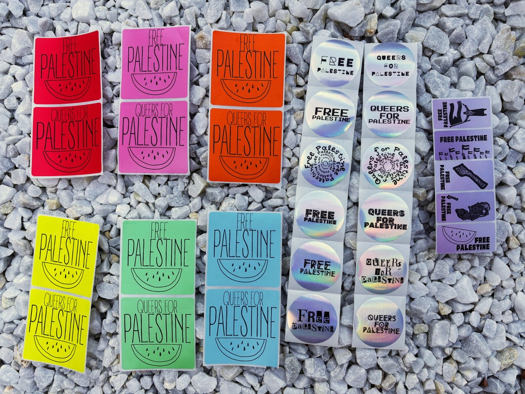 Free Palestine and Queers for Palestine Stickers - Etsy