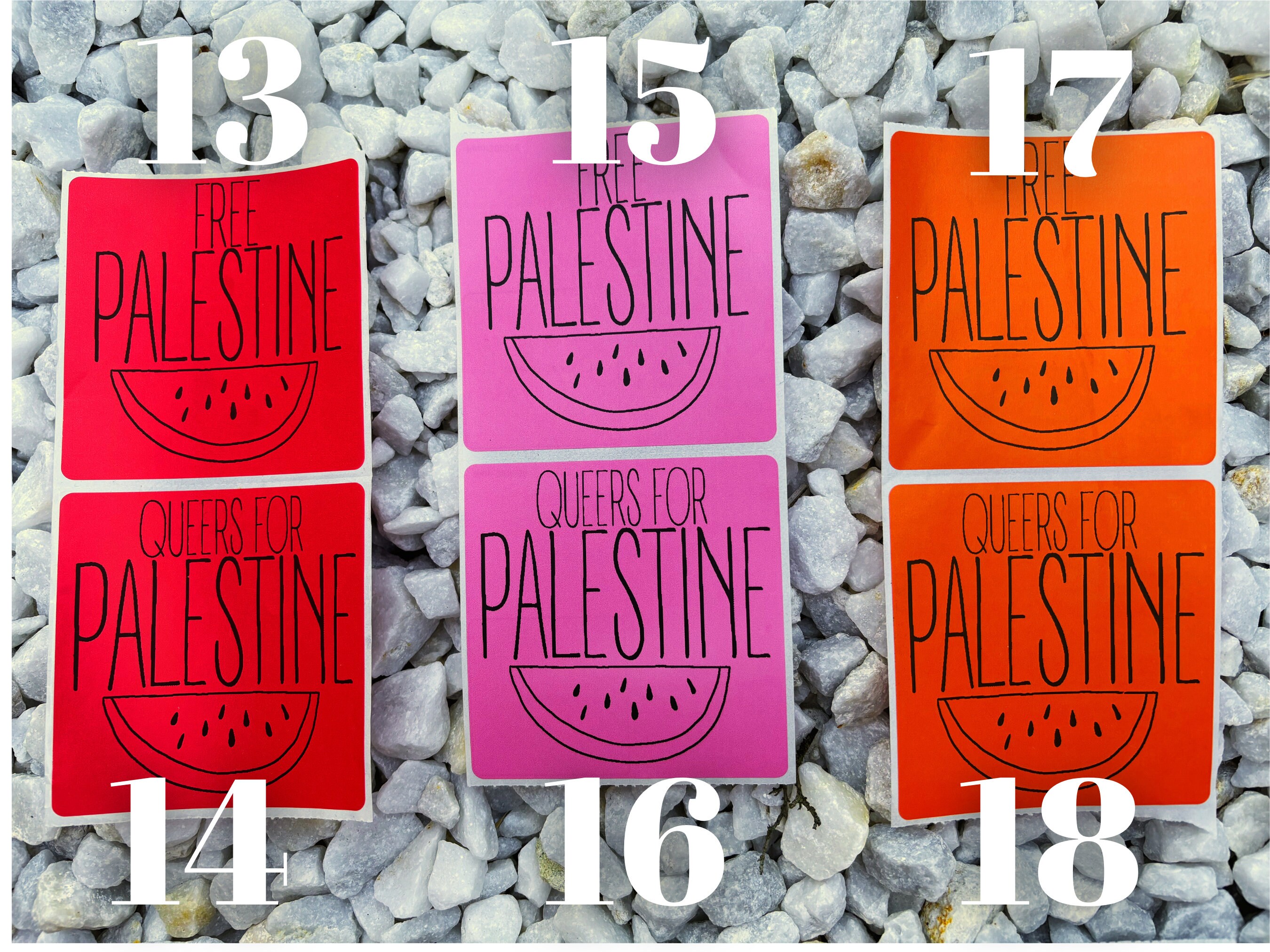 Free Palestine and Queers for Palestine Stickers - Etsy