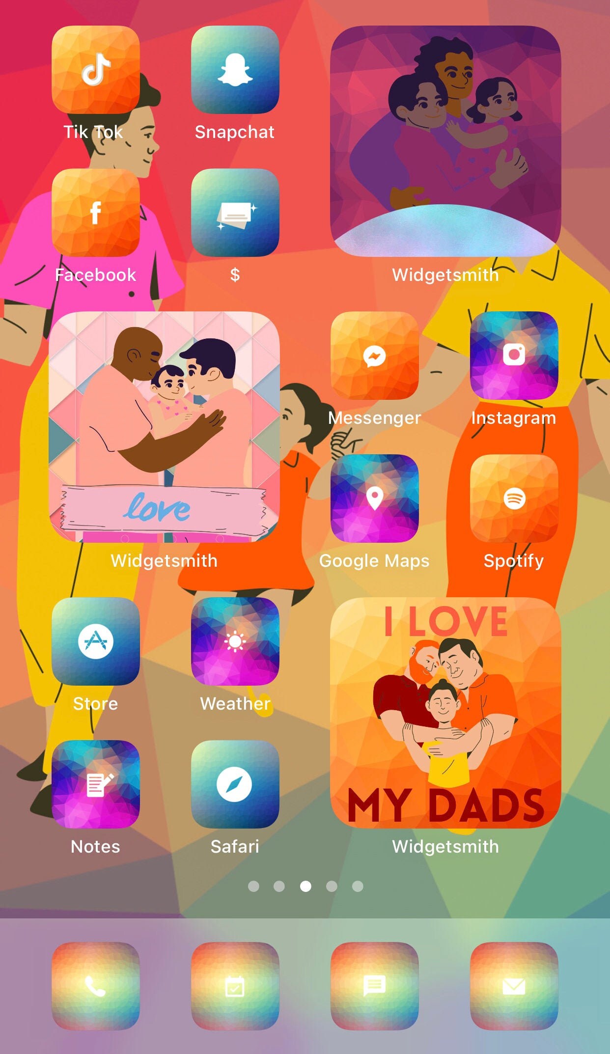 Father’s Day LGBTQIA+ Pride iPhone Icon Pack Ios - Etsy