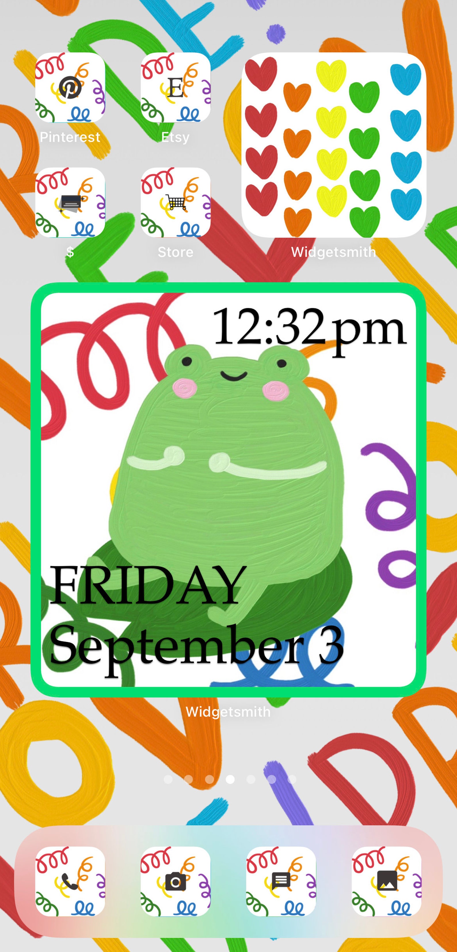 Rainbow Cutie Confetti iPhone Icon Pack Ios - Etsy