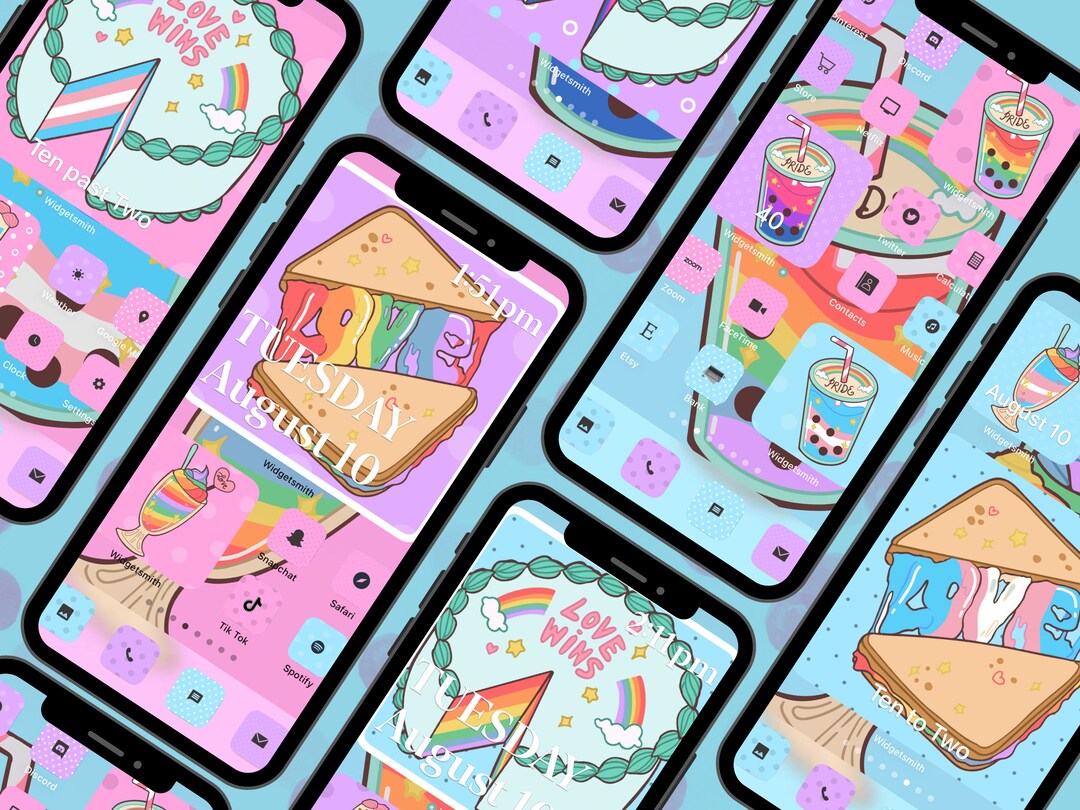 Yummy Pride iPhone Icon Pack Ios - Etsy